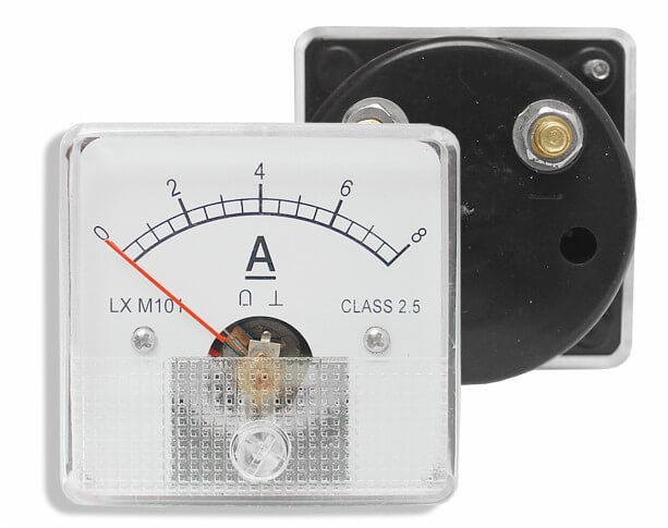 Ampermetras 8A, DC 50x50 su šuntu UAB Omedita