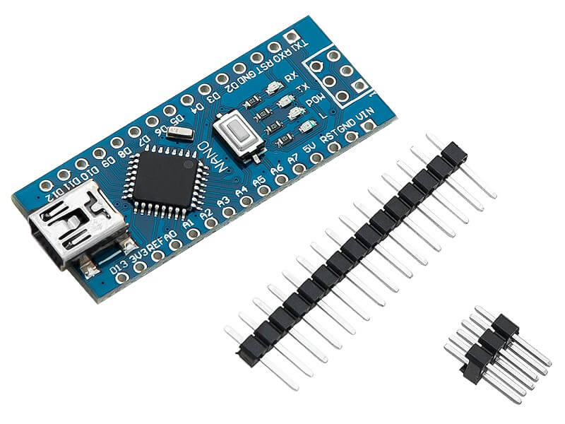 Arduino Nano V3 analogas Mikrovaldiklis - Atmel ATmega328 (PPK-ATMEGA328P ) su laidu UAB Omedita