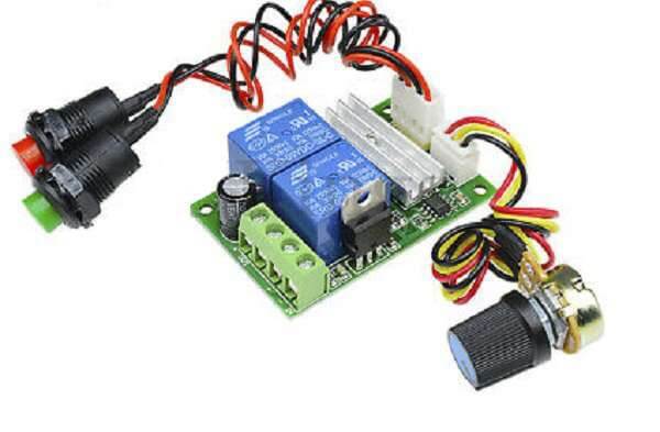 Variklio Greičio Reguliatorius su reversu DC 6V - 12V-24V 3A PWM ( Linijinių pavarų valdiklis ...