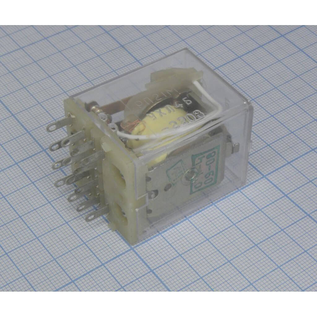 Relė RP21-004-UXL4 (220VAC 5A/240VAC 4U) Rusija RPU-O-UU ~220V UAB Omedita