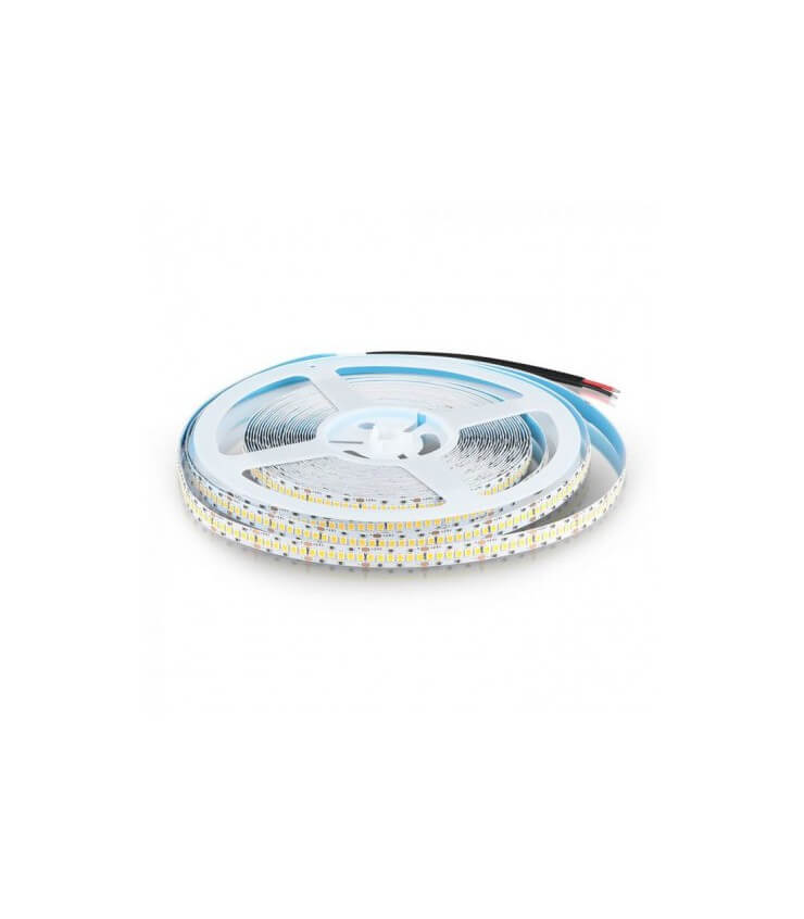 LED juosta IP20 12V 1 metre 120xLED2835 SMD šiltai balta moduliukas ...