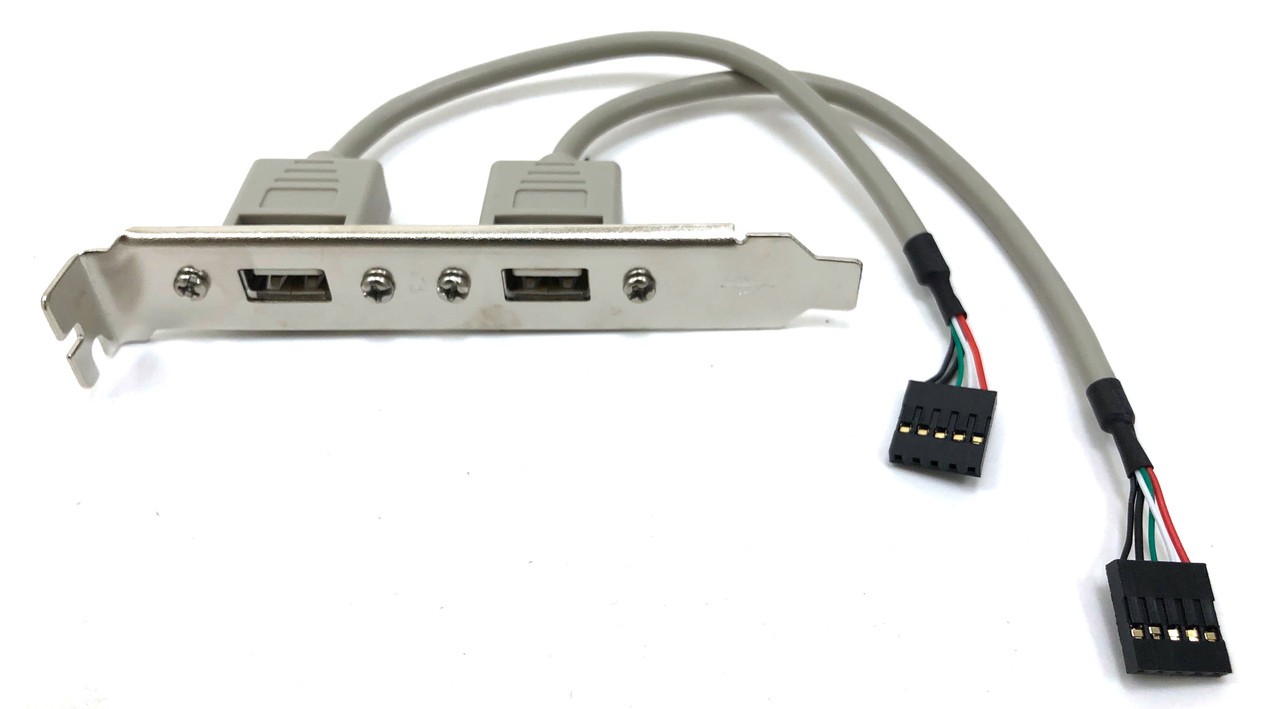 Dvigubas USB A lizdas korpusinis perėjimas į 2 x IDS 5 ( HSG ) kontaktų ...