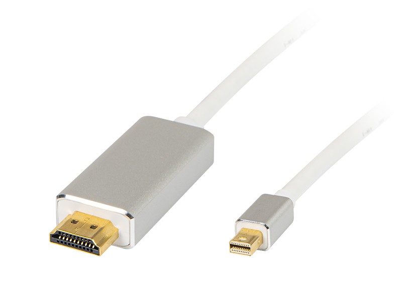 Kabelis mini DP (DisplayPort) 20pins - HDMI 19pins 1,8m