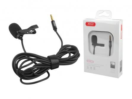 Prisegamas mini mikrofonas su laikikliu 3.5mm kištukas UAB Omedita