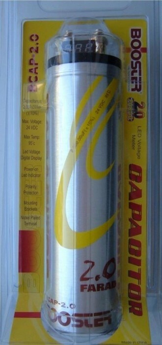 Kondensatorius 2F su displėjumi