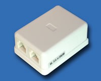 TF rozetė virštinkinė dviguba PN6-4 6P4C (RJ11) UAB Omedita