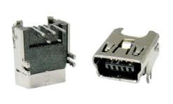 Lizdas mini USB lituojamas į plokštę UAB Omedita