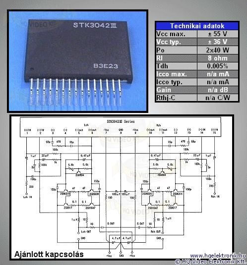 Mikroschema STK3042 ( lituotos kojelės )