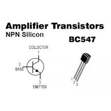 Tranzistorius BC547A NPN 50V 0,1A 0,5W 300MHz UAB Omedita