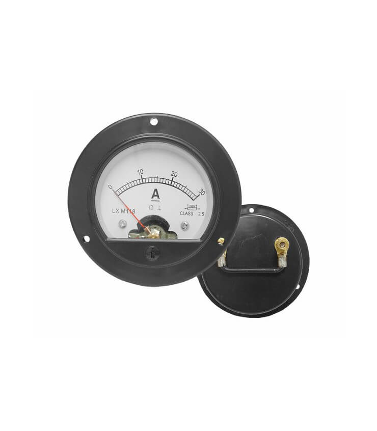 Ampermetras 30A+ / M118, DC su šuntu, apvalus diam.80 UAB Omedita